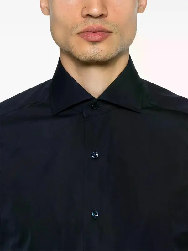 BARBA NAPOLI Cotton Shirt - Blue