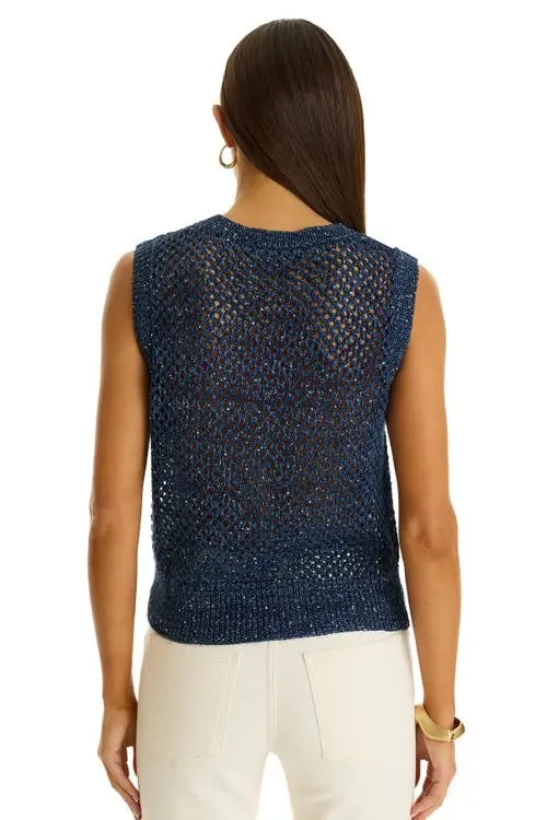 THE NOLI SHOP Addison Sequin Crochet Top