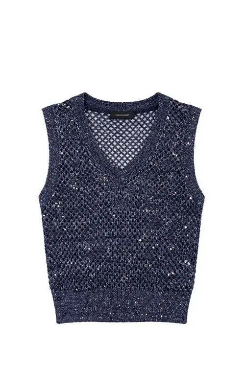 THE NOLI SHOP Addison Sequin Crochet Top