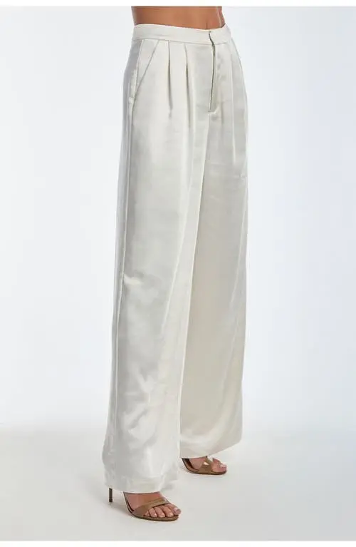 THE NOLI SHOP Noli Yoga Valentina Satin Pant - Pearl