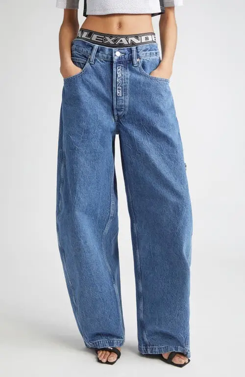 Alexander Wang Logo Waist Barrel Jeans