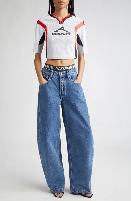 Alexander Wang Logo Waist Barrel Jeans