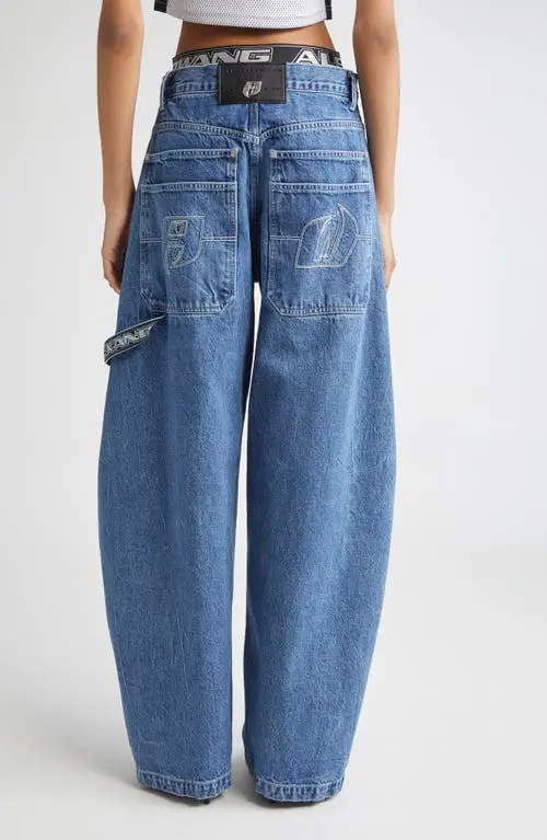 Alexander Wang Logo Waist Barrel Jeans