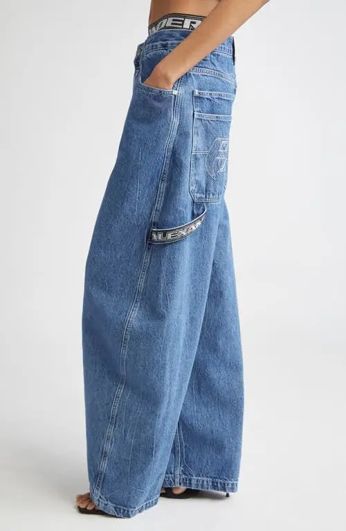Alexander Wang Logo Waist Barrel Jeans