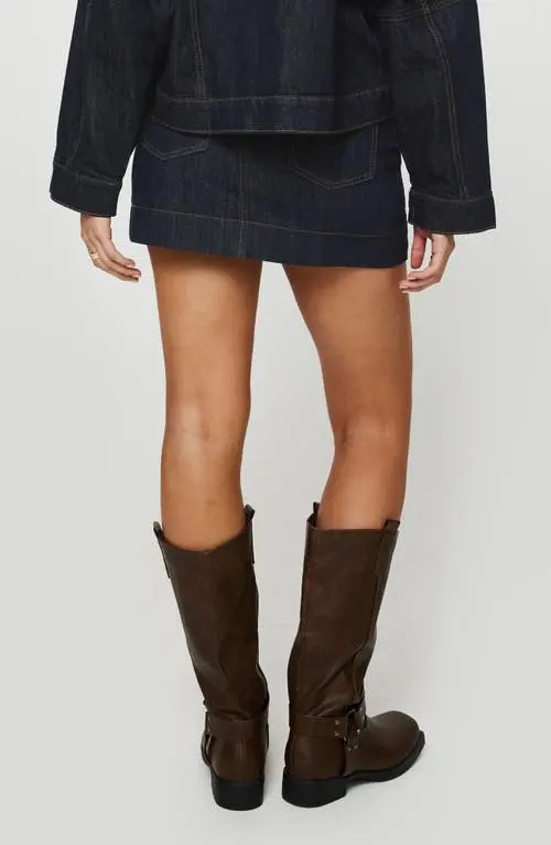 Princess Polly Hughes Patch Pocket Denim Miniskirt