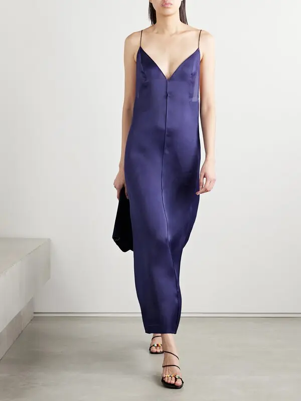 Khaite Tulula Silk-organza Midi Dress