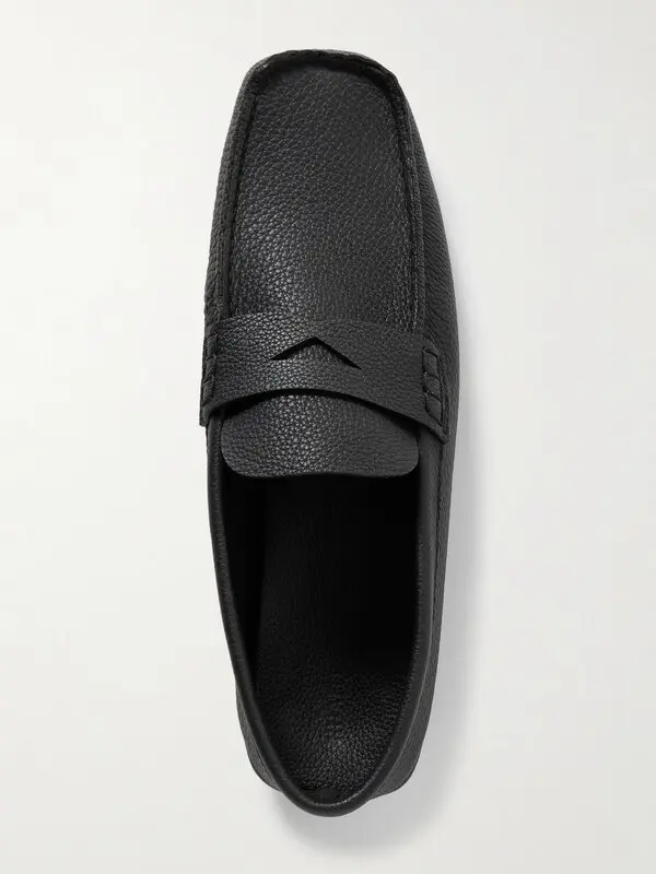 Khaite Billy Textured-leather Loafers