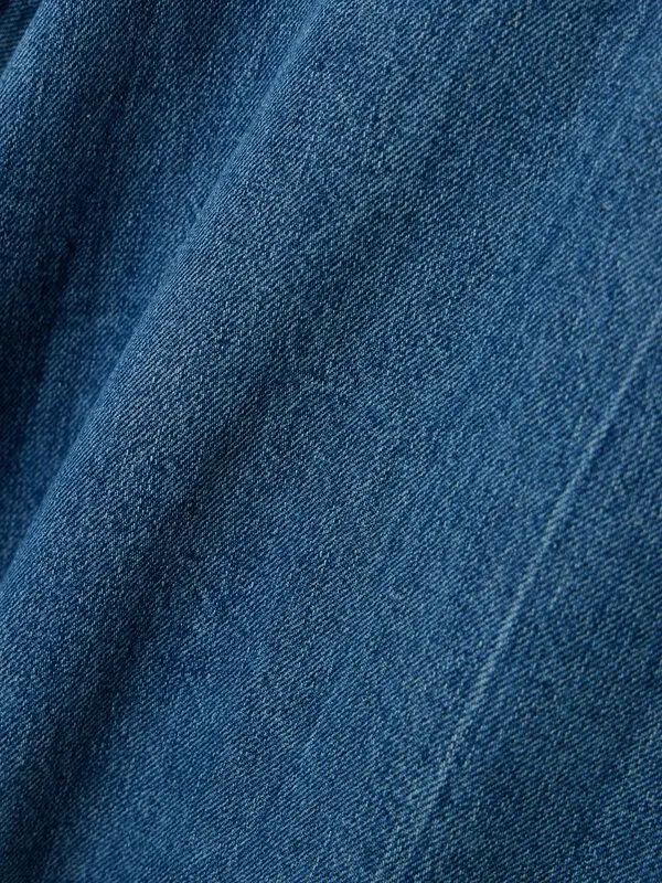 RÓHE Denim A-line Midi Skirt