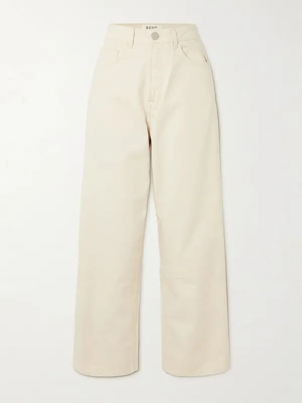 RÓHE High-rise Wide-leg Jeans - Neutrals