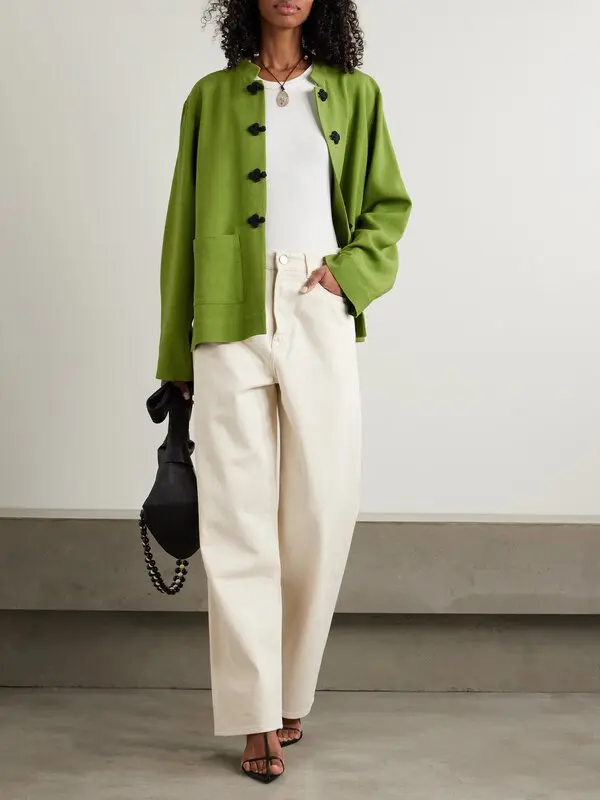 RÓHE High-rise Wide-leg Jeans - Neutrals