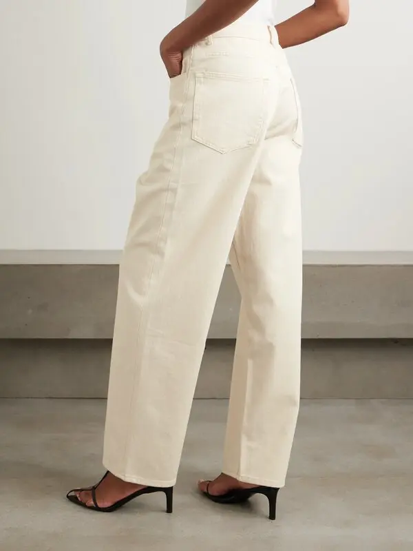 RÓHE High-rise Wide-leg Jeans - Neutrals