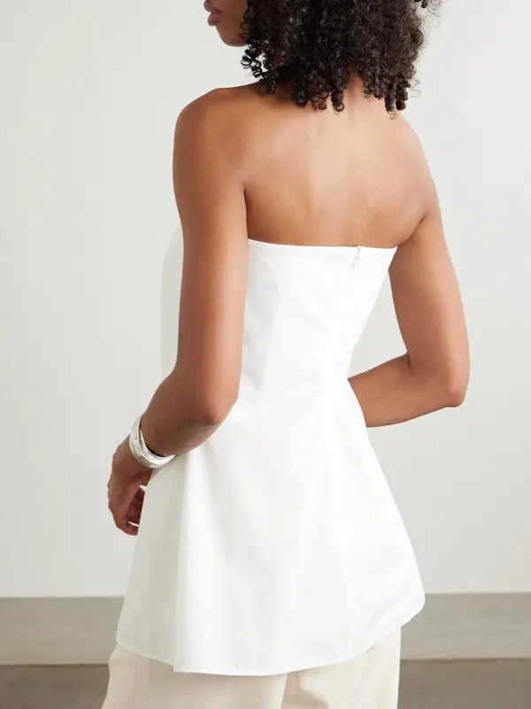 RÓHE Peplum Bustier Top