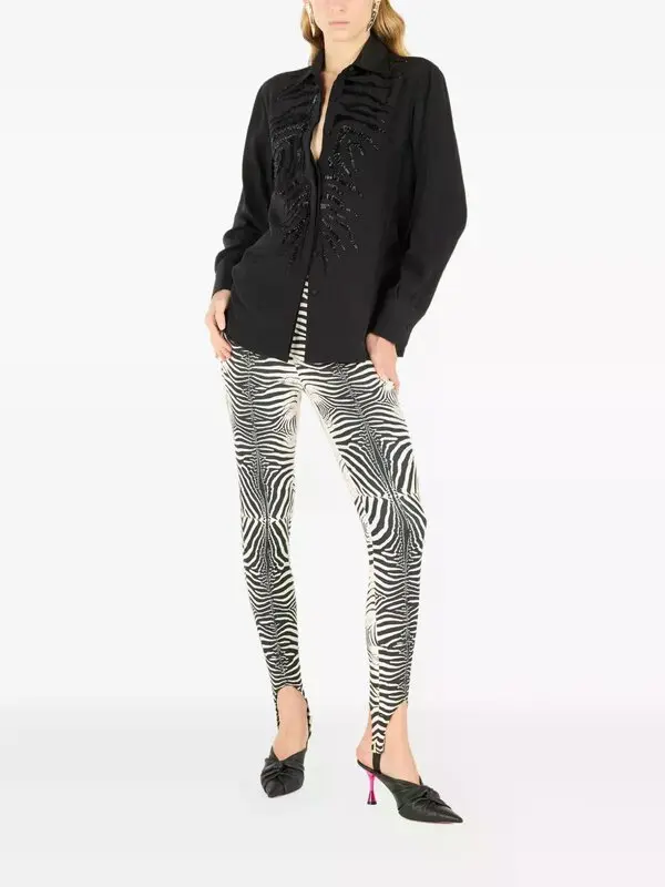 Roberto Cavalli Zebra-print Leggings