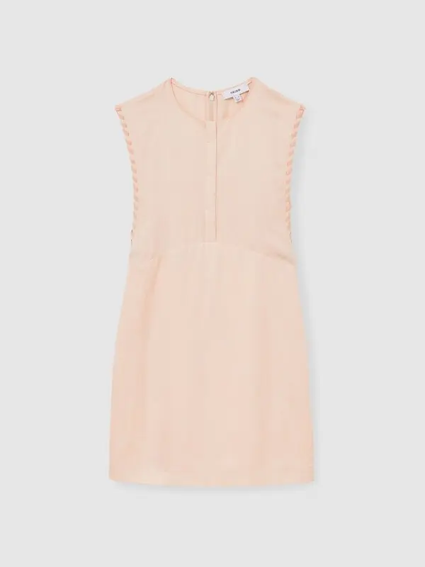 REISS Fawn Whipstitch Shift Dress