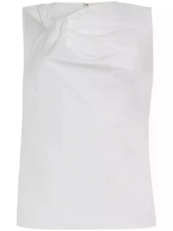Adam Lippes Feyda Poplin Top - White