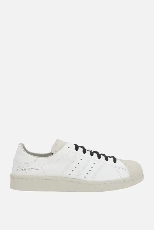 Adidas Leather Low-top Sneakers - White+talc+black