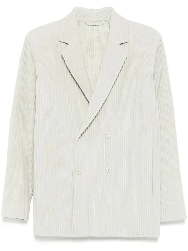 Issey Miyake Tailored Pleats Jacket - Grey