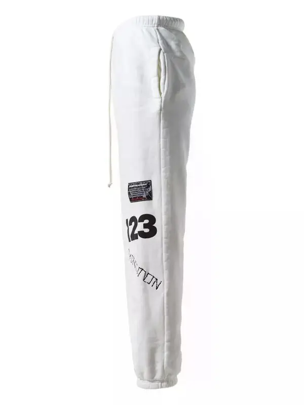 RRR123 Cotton Track Pants - White