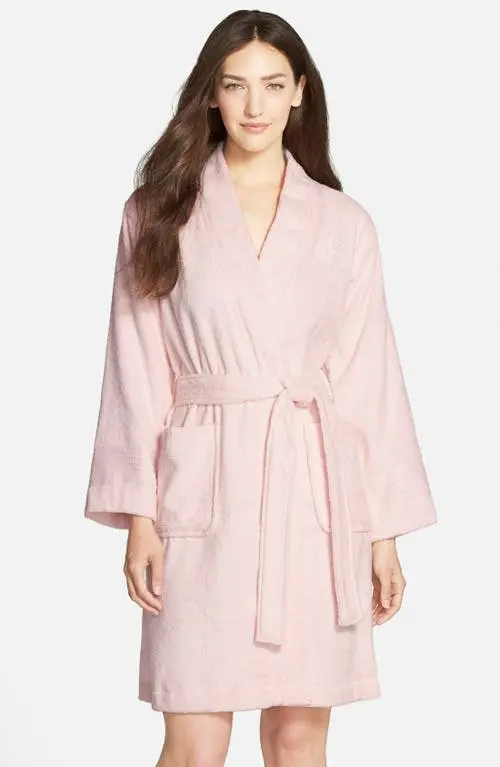 Ralph Lauren Cotton Terry Robe - Chiffon Pink