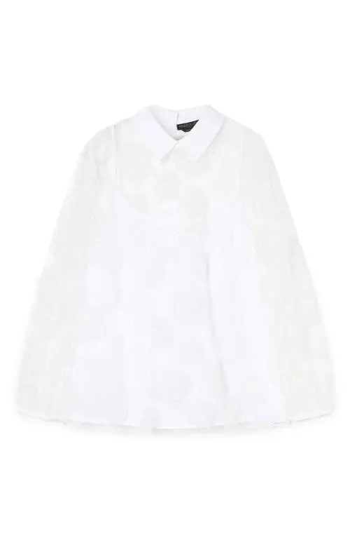 Marina Rinaldi Godezia Embroidered Lace Shirt