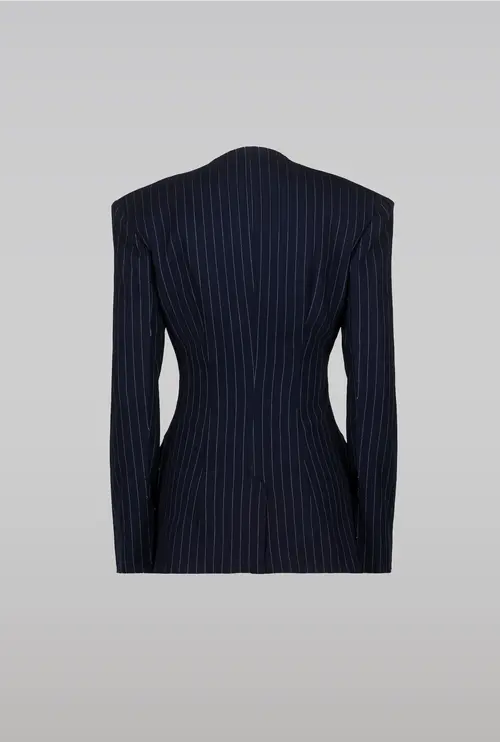 SAEMDI Pinstripe Suit Jacket