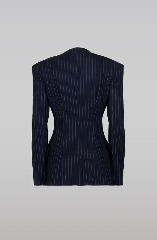 SAEMDI Pinstripe Suit Jacket