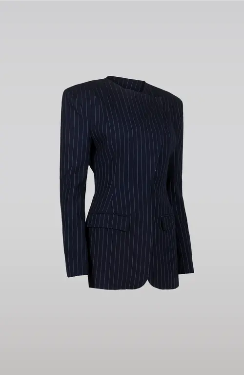 SAEMDI Pinstripe Suit Jacket