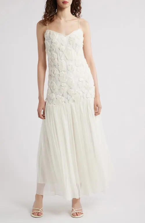 LUCY PARIS Arwen Floral Maxi Dress - Ivory