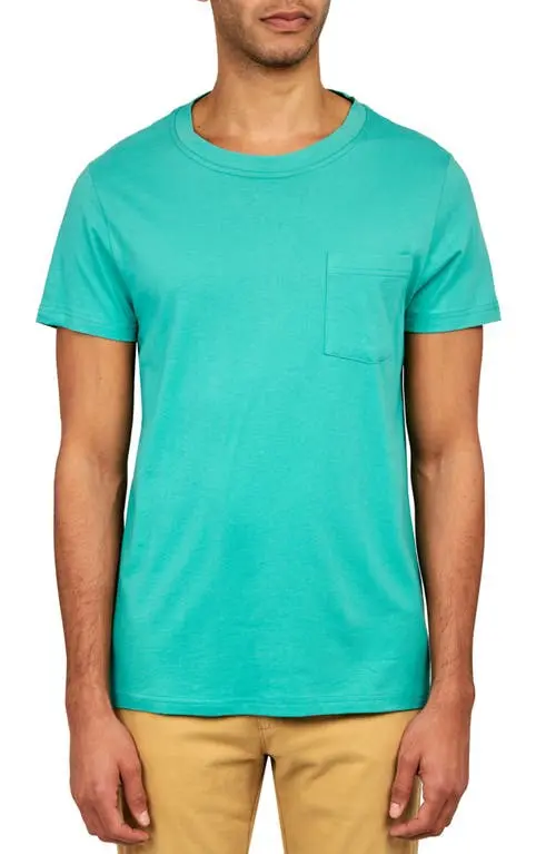 CON.STRUCT Slim Fit Solid Crew T-shirt - Mint Green