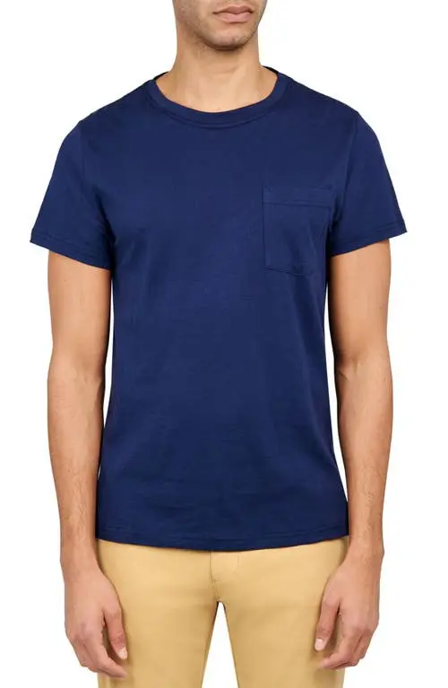 CON.STRUCT Slim Fit Solid Crew T-shirt - Navy