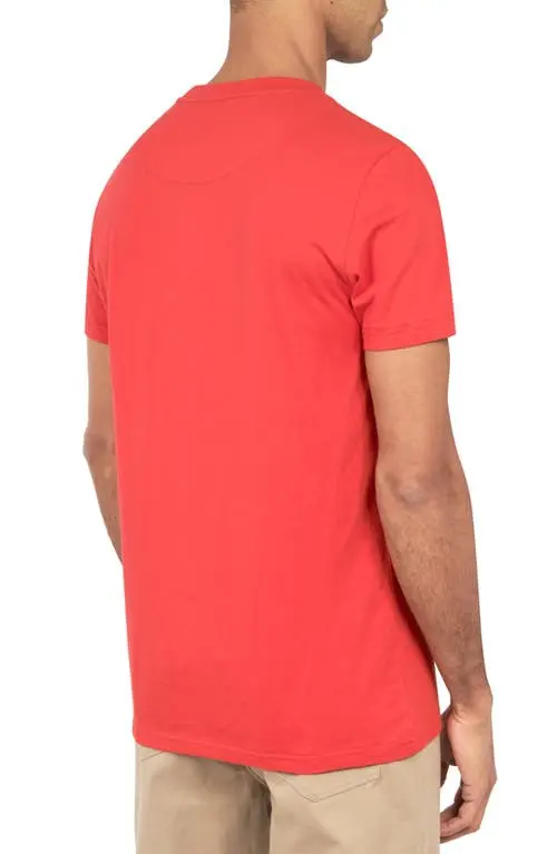 CON.STRUCT Slim Fit Solid Crew T-shirt - Red