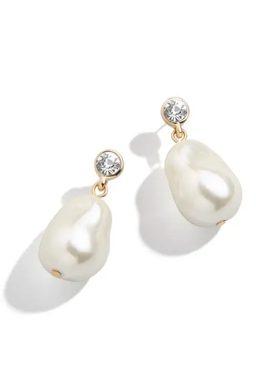 Baublebar Myra Crystal & Faux Drop Earrings - Pearl