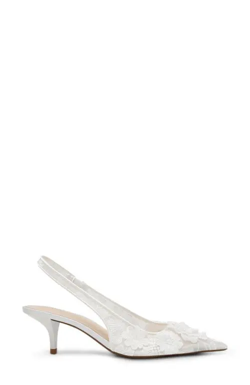 Betsey Johnson Dian Slingback Pumps - Ivory