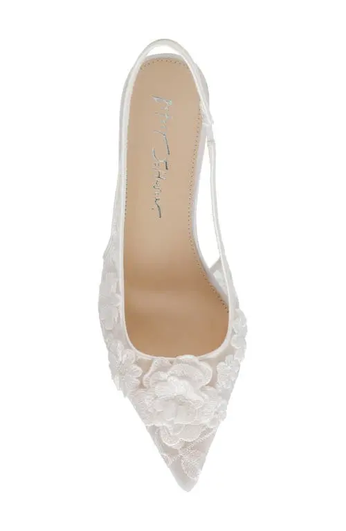 Betsey Johnson Dian Slingback Pumps - Ivory
