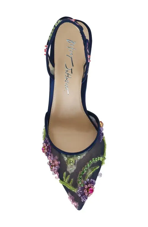 Betsey Johnson Velma Pointed Toe Slingback Pumps
