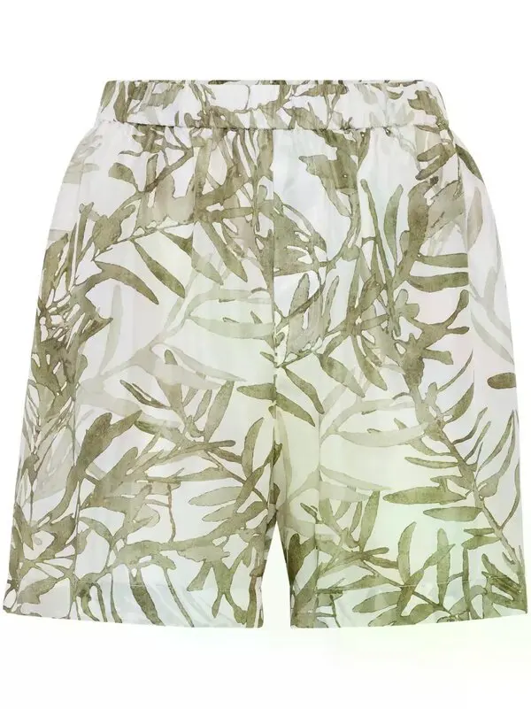 Brunello Cucinelli Herbarium-print Shorts - White