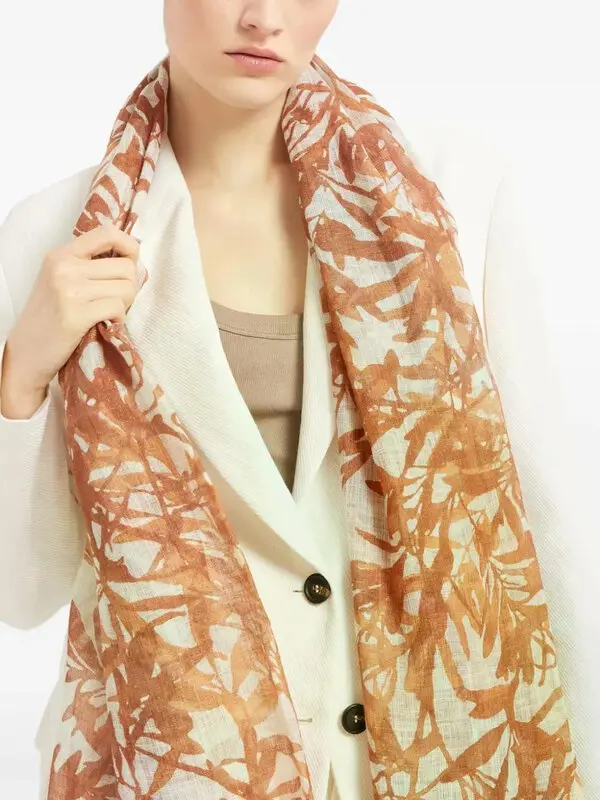 Brunello Cucinelli Floral-print Scarf
