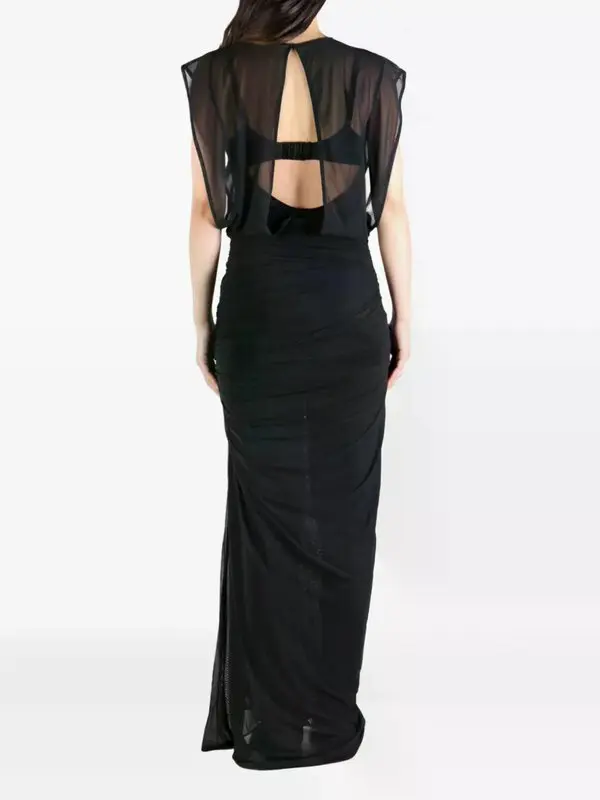 JEAN PAUL GAULTIER Slogan-flocked Dress