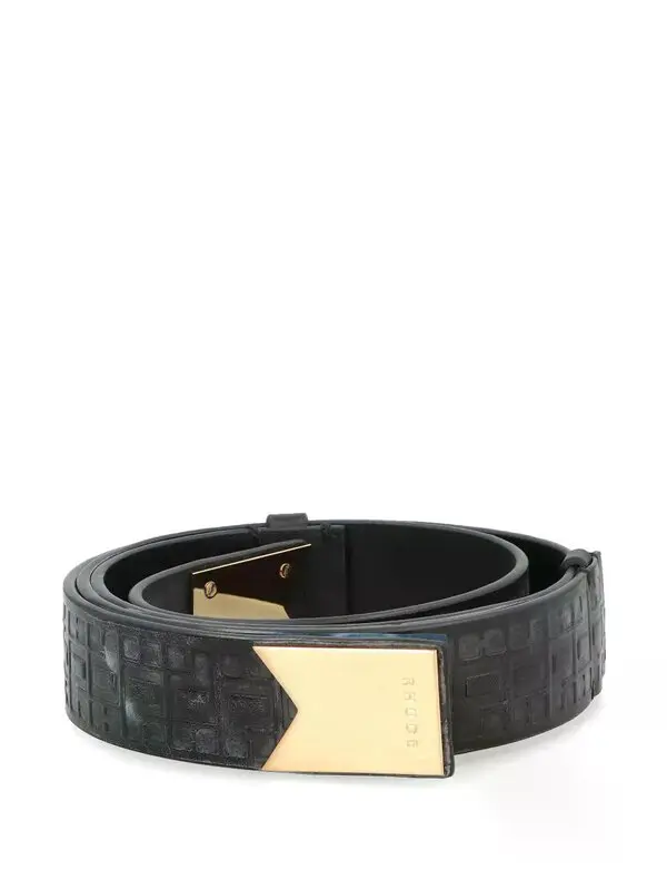 Rhude Roadrunner Leather Belt - Black