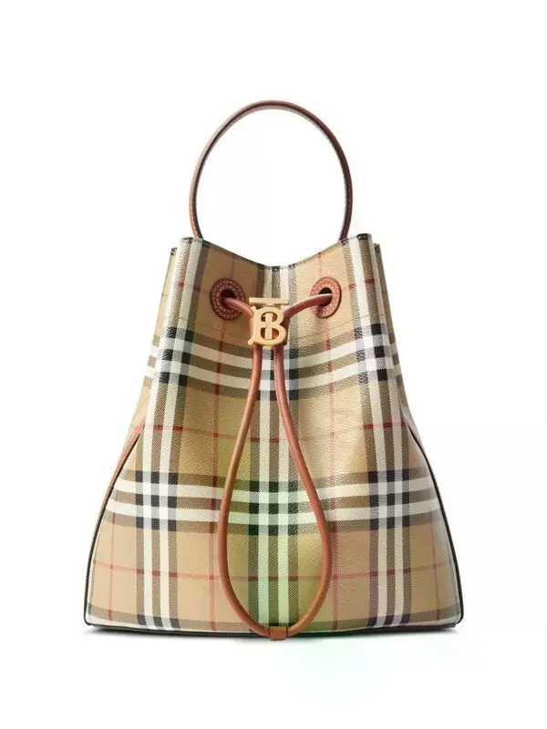Burberry Small Tb Bucket Bag - Neutrals