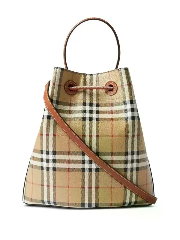 Burberry Small Tb Bucket Bag - Neutrals