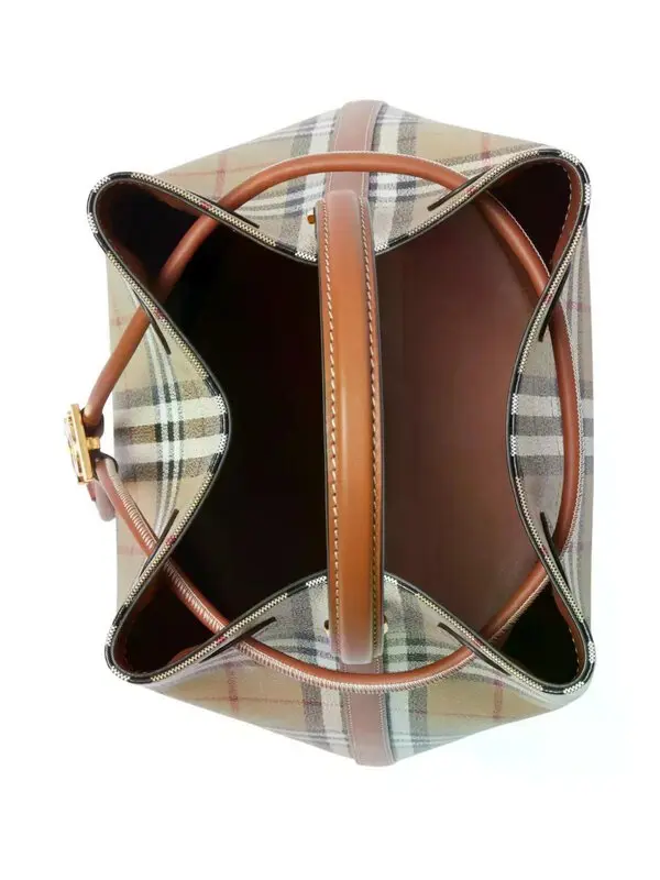 Burberry Small Tb Bucket Bag - Neutrals