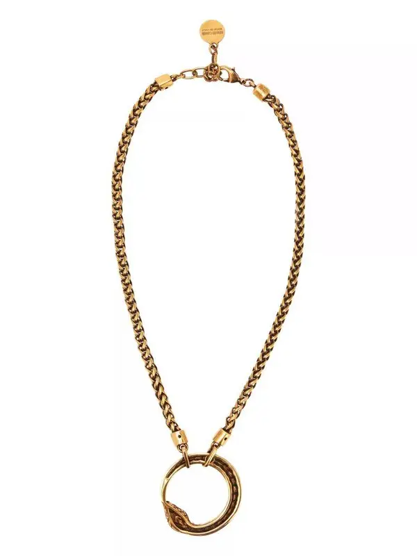 Roberto Cavalli Snake Pendant Necklace