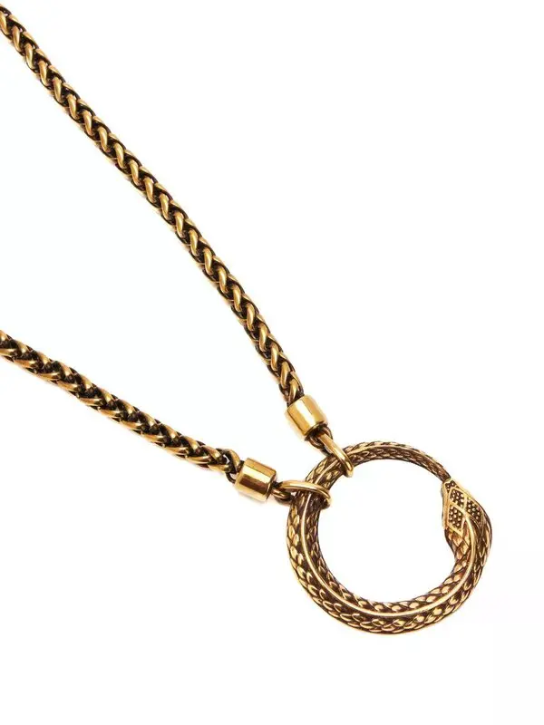 Roberto Cavalli Snake Pendant Necklace