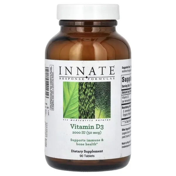 INNATE RESPONSE Vitamin D3 2000iu 90 Tablets - One-color