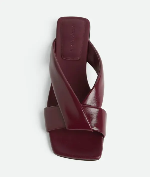 Bottega Veneta Riva Flat Mule - Barolo