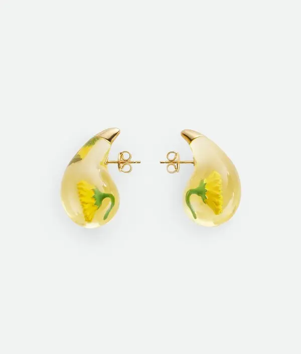 Bottega Veneta Small Drop Earrings - Buttermilk/pollen