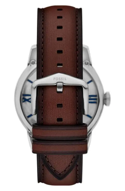 Fossil Townsman Automatic Leather Strap Watch