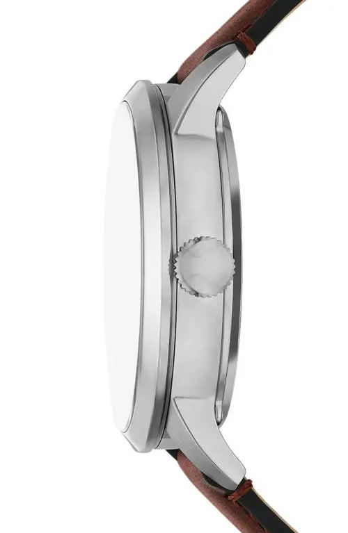 Fossil Townsman Automatic Leather Strap Watch