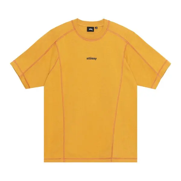 StÜssy Wave Short-sleeve Crew 'mustard - Orange